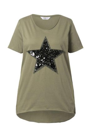 Angel Of Style T-Shirt T-Shirt A-Linie Pailletten-Stern