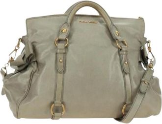 Miu Miu Sac &agrave; main Pre-owned - Femme - Pre-owned - Gris - Taille: ONE Size