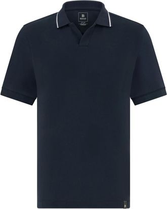 Boggi Milano Homme, Tops, Bleu, Taille: 2XL Polo de golf en piqu&eacute; haute performance avec fil S-Caf&egrave;