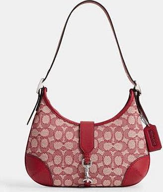 Coach Hamptons Hobo aus textilem Signature-Jacquard