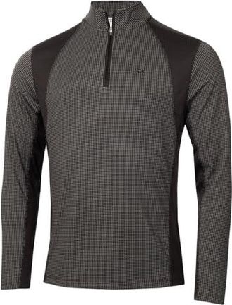 Calvin Klein Golf Hommes Micro Superposition Half Baselayer Zip - Noir - XL
