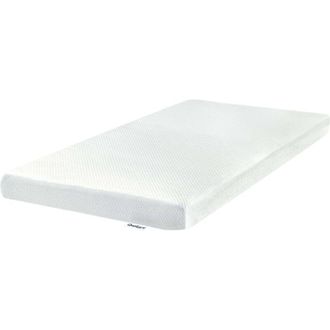 Beliani Matelas en Mousse pour Lit B&eacute;b&eacute; 60 x 120 cm avec Housse Fermeture &Eacute;clair Rembourr&eacute; Blanc Hushy