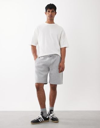 Jack & Jones Short molletonn&eacute; style n&eacute;opr&egrave;ne - Gris