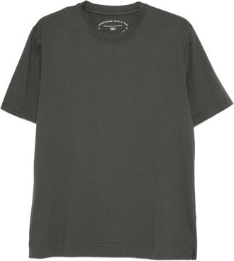 Fedeli Homme, Tops, Vert, Taille: 5XL T-shirt en coton &agrave; col rond