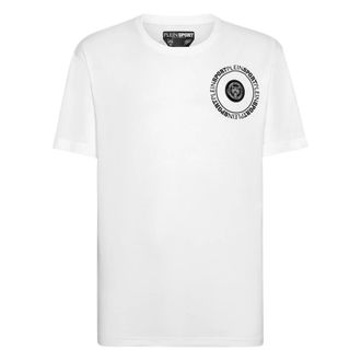 Plein Sport Homme, Tops, Blanc, Taille: 3XL T-Shirt Col Rond Carbon Tiger
