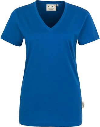 HAKRO Damen V-Shirt Classic - 126 - royalblau - Gr&ouml;&szlig;e: 3XL