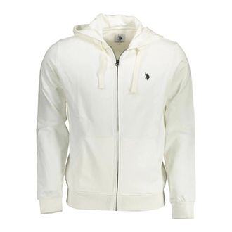U.S.Polo Association U.s. Polo Assn., Homme, Sweatshirts et sweats &agrave; capuche, Blanc, Taille: 2XL SweaT-shirt &agrave; Fermeture &Eacute;clair