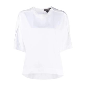 Lorena Antoniazzi L&auml;ssiges wei&szlig;es Kurzarm-T-Shirt - - Tops - Damen - Wei&szlig; - 2XS