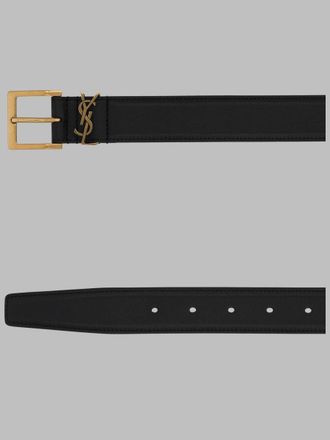 Saint Laurent Cassandre Belt - Black