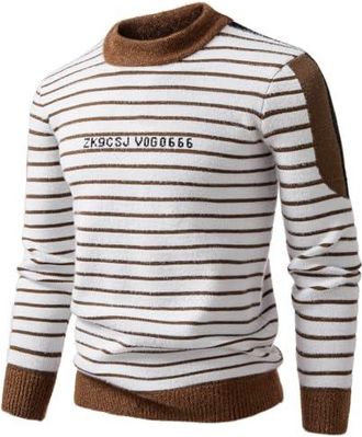 Generic Pull Homme Col Roul&eacute; Laine Bleu Coton 4 4xl Tendance Cotel&eacute; Coudiere Motif Fran&ccedil;aise Agneau Rock Framboise Basketball Pecheur Un Magasin Friends M&eacute;lan