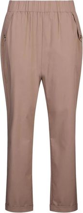 Liu Jo Femme, Pantalons, Beige, Taille: 44 FR Pantalon Coupe Slim avec Revers