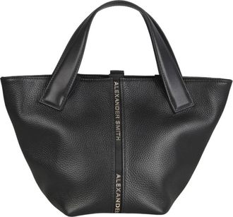 Alexander Smith Femme, Sacs, Noir, Taille: ONE Size Petit sac à main Lauren avec bandoulière en cuir grainé noir