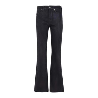 7 For All Mankind High-Waisted Flare Jeans - - Jeans - Damen - Schwarzk - W24