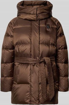 Blauer Regular Fit Pufferjacke mit G&uuml;rtel Modell GRANGER