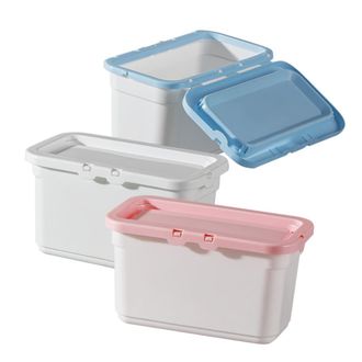 Cabilock 3 St&uuml;ck W&auml;sche Pod Box Mit Deckel Stapelbare Waschmittelbeh&auml;lter F&uuml;r W&auml;scheperlen Und Luftdicht Und Platzsparend Ideal F&uuml;r Die Aufbewahrung Von Waschp