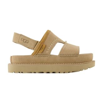 UGG Ugg, Femme, Chaussures, Beige, Taille: 38 EU Goldenstar Regenerate Sandales - Cuir - Beige