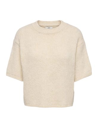 Jacqueline de Yong JdY Damen Jdylinea S/S Pullover O-Neck KNT Noos, Birch, XS EU