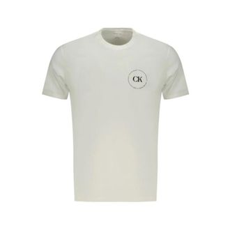 Calvin Klein Homme, Tops, Blanc, Taille: L T-shirts Bianco