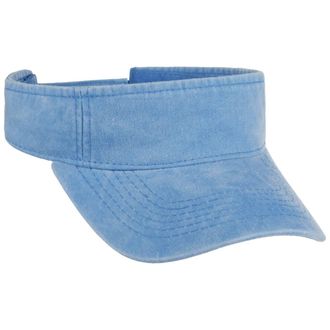 LIPODO Washed Cotton Visor Damen Herren Gr&ouml;&szlig;enverstellbar mit Klettverschluss 100% Baumwolle Fr&uuml;hjahr Sommer t&uuml;rkis One Size