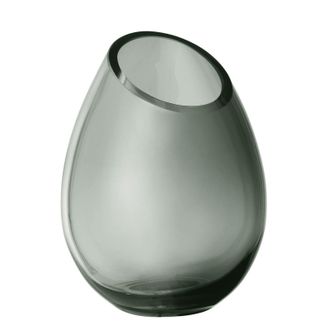 Blomus Vase, Blumenvase -Drop- Glas - Smoke/grau - D: 12,5 cm