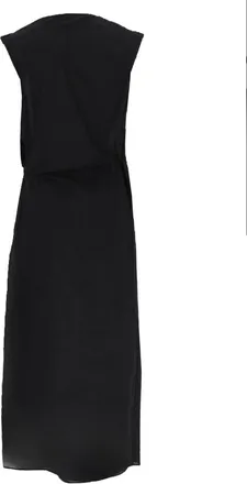 Jacquemus La Robe Drap Midi Dress - Black