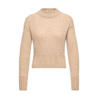 Moncler Rundhals-Pullover - - Knitwear - Damen - Beige - L