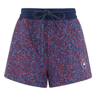 adidas by Stella McCartney Blaue Terry Shorts mit bedrucktem Logo - - Shorts - Damen - Mehrfarbig - XS