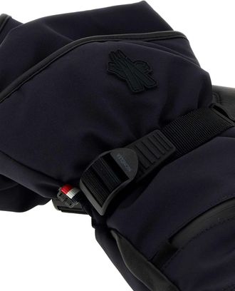 Moncler Stretch Nylon Gloves - Blue