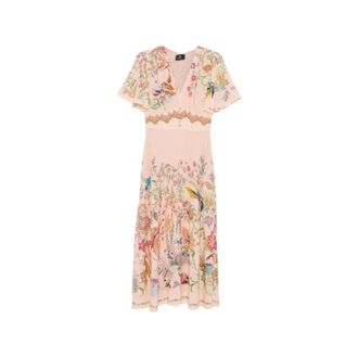 Etro Femme, Robes, Rose, Taille: 42 FR Vestido MC Nude EST Flores Largo