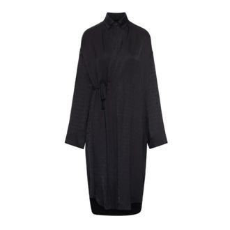 Balenciaga Wickel-Midikleid - - Dresses - Damen - Schwarzk - S