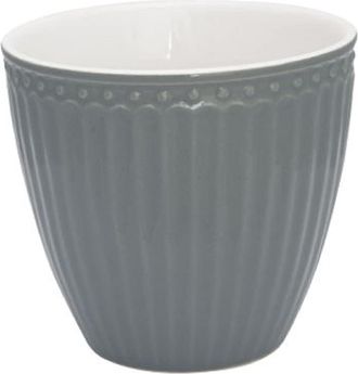 Green Gate Tasse, Latte Cup - Alice - Porzellan - Stone Grey - 300 ml