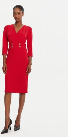 Rinascimento Rinascimento Coctailkleid CFC0126151003 Rot Slim Fit