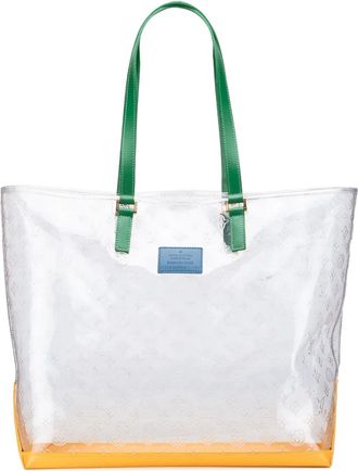 Louis Vuitton sac cabas Limited Edition Brazil 500th Anniversary Monogram Vinyl Clear Cabas (1999) - Blanc