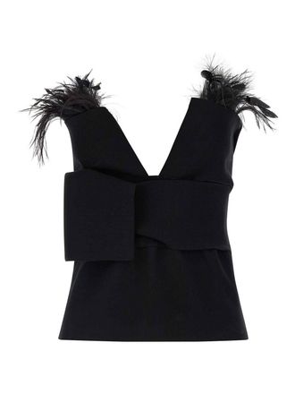 Alberta Ferretti Top - Noir