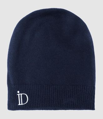 Ida Degliame Bonnet Anita Cachemire Vison Bleu Marine