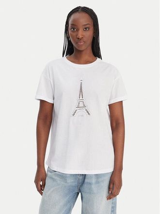 Liu Jo T-Shirt WA6413 JS904 Wei&szlig; Regular Fit