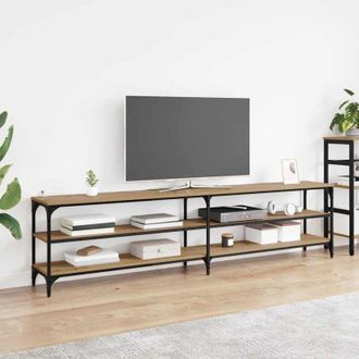 vidaXL Meuble TV Ch&ecirc;ne artisanal 200 x 30 x 50 cm vidaXL