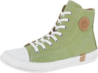Andrea Conti Bottes en Cuir Femmes 0025902, Pointure:40 EU, La Couleur:Vert