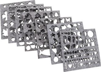 OSALADI 7 Stück Teiliges Filzset für Anfänger Woolen Felting Mold Kit mit Vielseitigen Nadelfilzen Schablonen DIY Werkzeug für Handwerk Kleidung Hüte Stickere