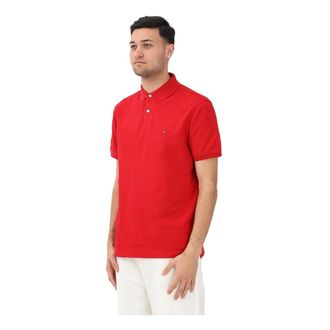 Tommy Hilfiger Homme, Tops, Rouge, Taille: L 1985 Regular Fit Pique Polo