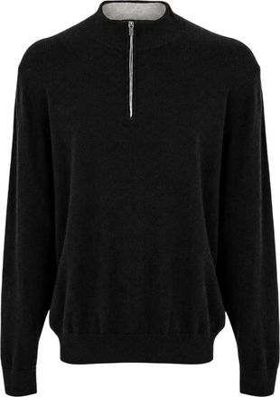 Callaway Pullover Top f&uuml;r Herren, Weiter Stehkragen, Jerseyware (Flanell Grau meliert)