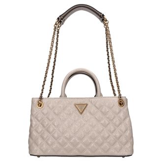 Guess Giully Quilted Satchel - - Bags - Damen - Beige - ONE SIZE