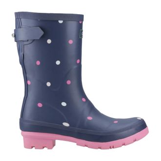 Cotswold Clarence Gepunktet Gummistiefel f&uuml;r Damen, Kn&ouml;chelhoch (Marine/Pink)