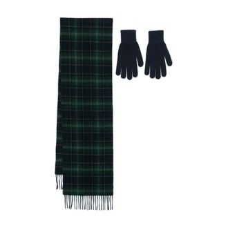 Barbour Tartan Schal & Handschuh Geschenkset - - Accessories - Herren - Gr&uuml;n - ONE SIZE