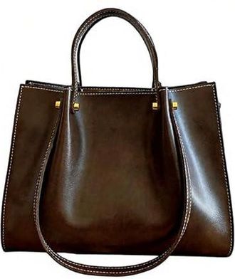 Generic Sac &agrave; main portable en polyur&eacute;thane pour femme, grande capacit&eacute;, sac &agrave; bandouli&egrave;re d&eacute;contract&eacute;, adapt&eacute; pour les trajets quotidiens., Pigeyxb01-caf&eacute;, 3