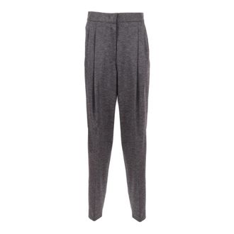 Fabiana Filippi Pantalone con pinces in jersey lana cotta - - Trousers - Damen - Grau - S