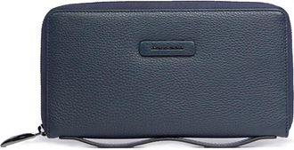 Piquadro Homme, Accessoires, Bleu, Taille: ONE Size Leather wristlet