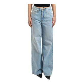 Fracomina Femme, Jeans, Bleu, Taille: W34 Jean Jambe Large