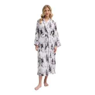 DKNY Schlafrock mit G&uuml;rtel - - Nightwear & Lounge - Damen - Schwarzk - S