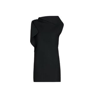 Jacquemus Das Mini -Trapez - schwarzes Kleid